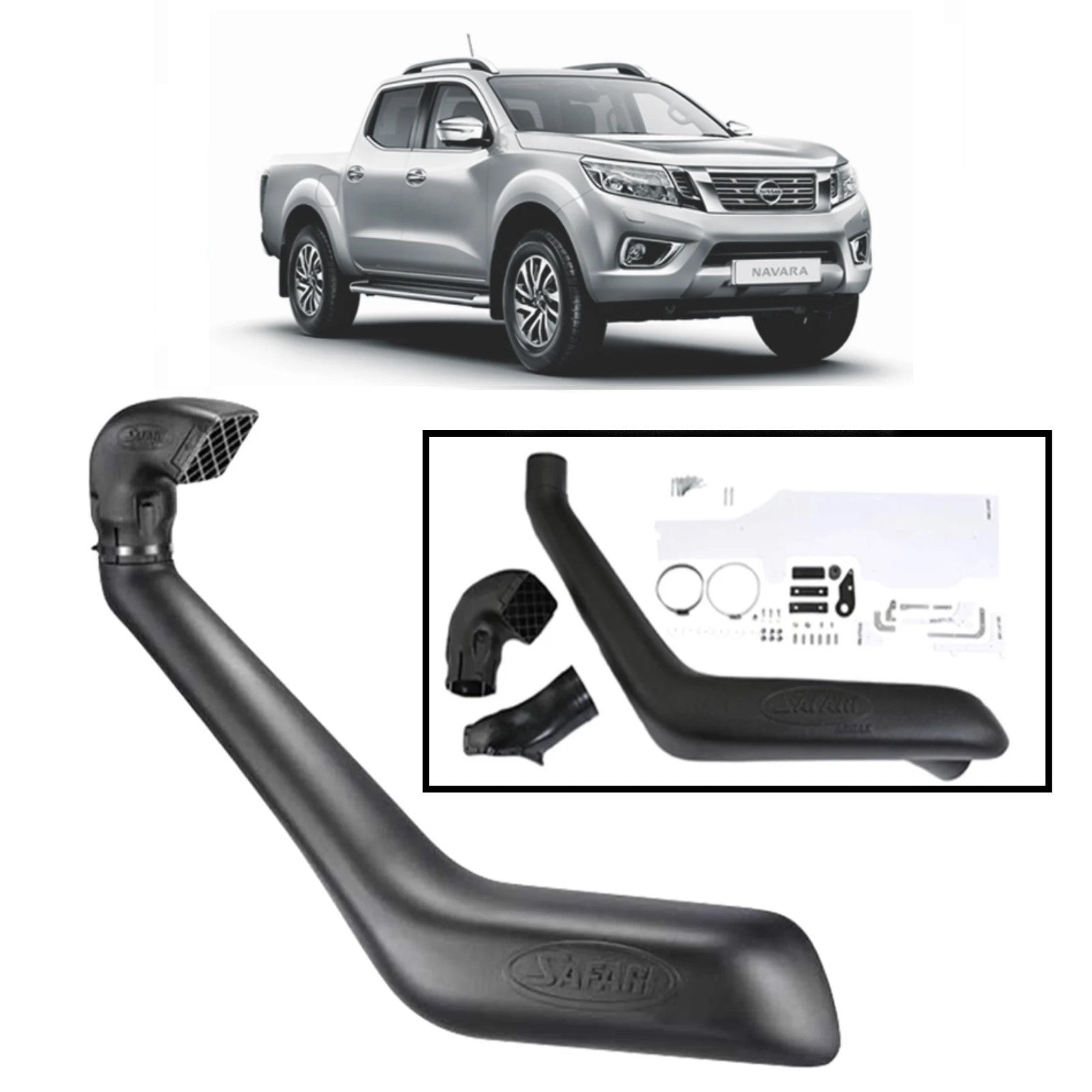 Safari V-Spec Snorkel to suit Nissan Navara (01/2015 - onwards) SS741H ...